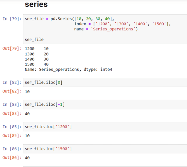 Difference between Pandas .iloc and .loc function - Nomidl Difference between Pandas .iloc and .loc function - Nomidl