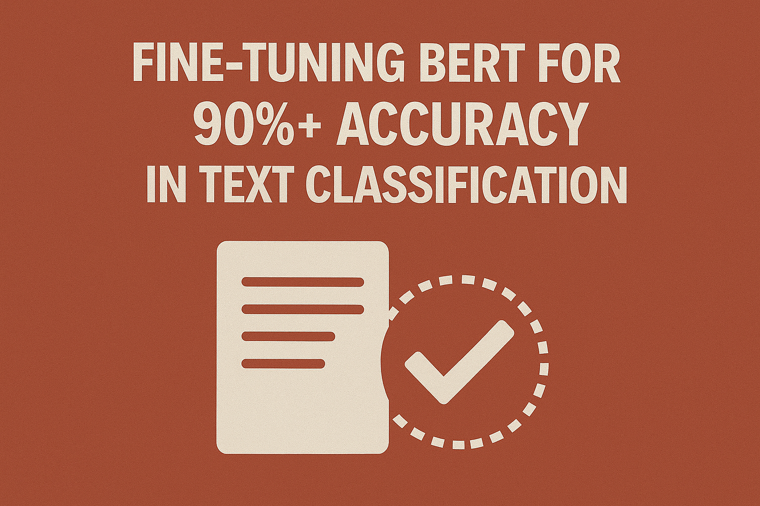 Fine-Tuning BERT for 90%+ Accuracy in Text Classification - Nomidl